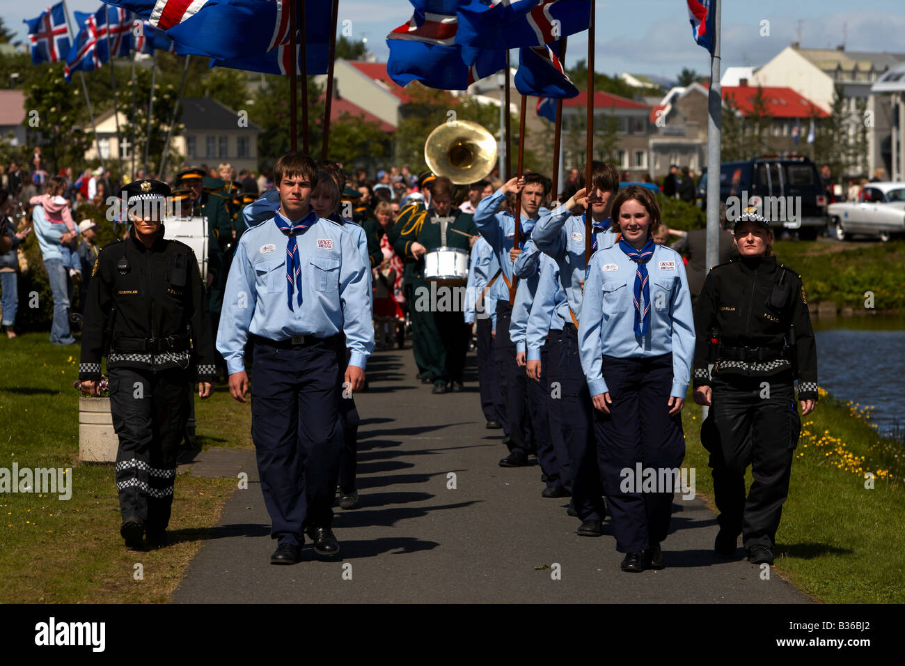17th of June Celebration of the Independence day of Iceland Stock Photo ...