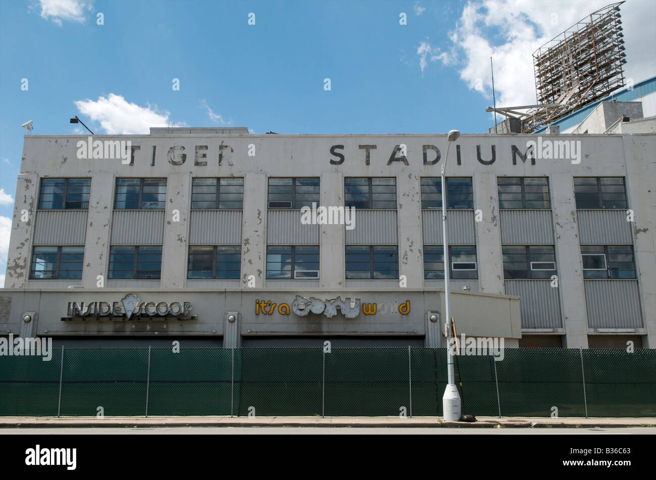 Detroit s Tiger Stadium being torn down on Monday July 14 2008 Stock ...