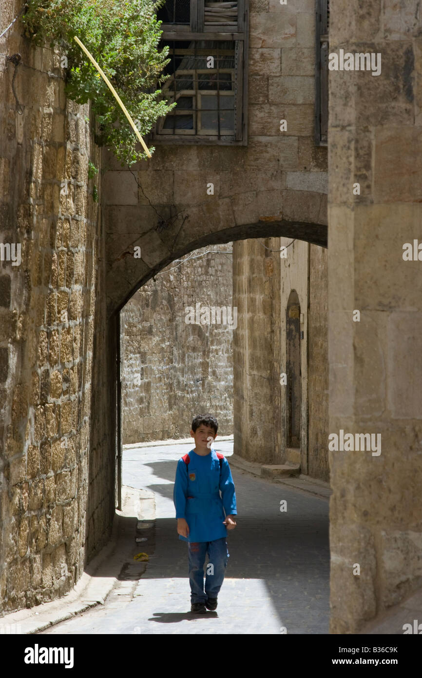 Schoolboy walking city hi-res stock photography and images - Alamy
