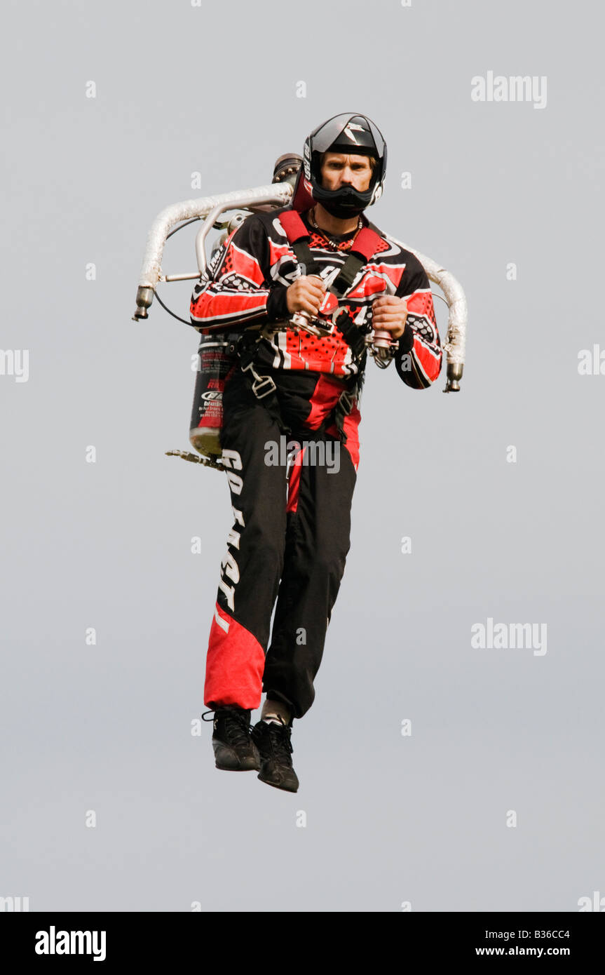 Man flying with jetpack hi-res stock photography and images - Alamy