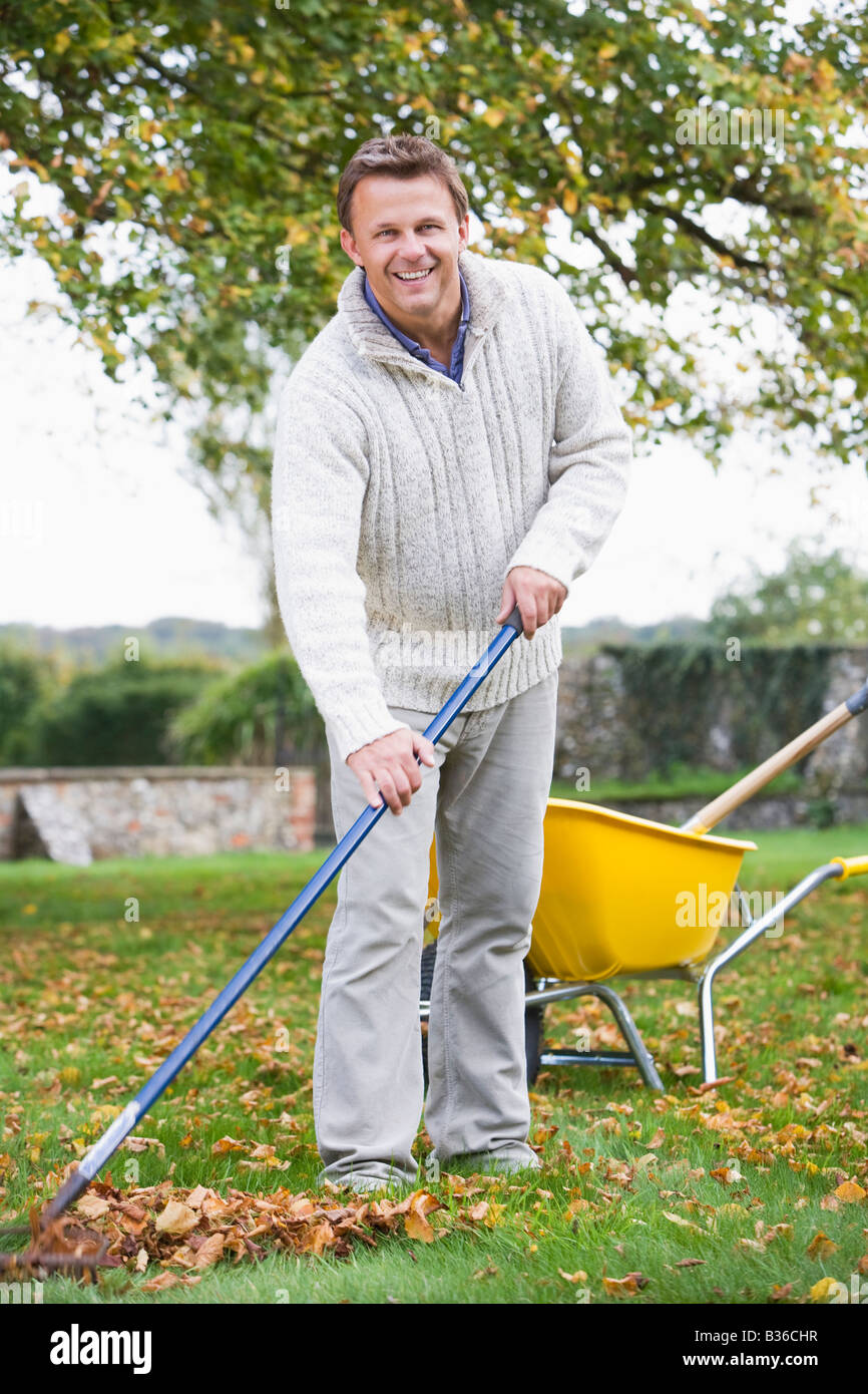 Collecting leaves hi-res stock photography and images - Alamy