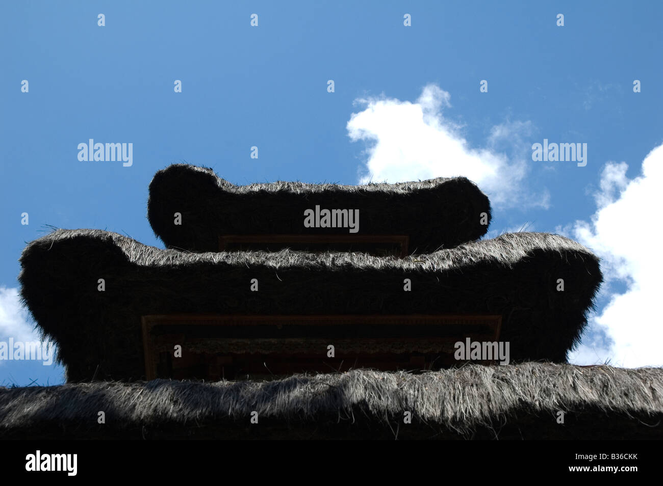 Segmented Roof of a Temple Tower Stock Photo - Alamy