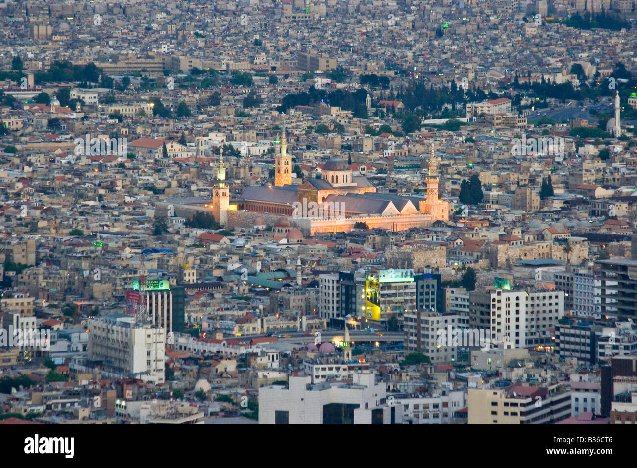 Umayyad Mosque and Urban Landscape in Damascas Syria Stock Photo - Alamy