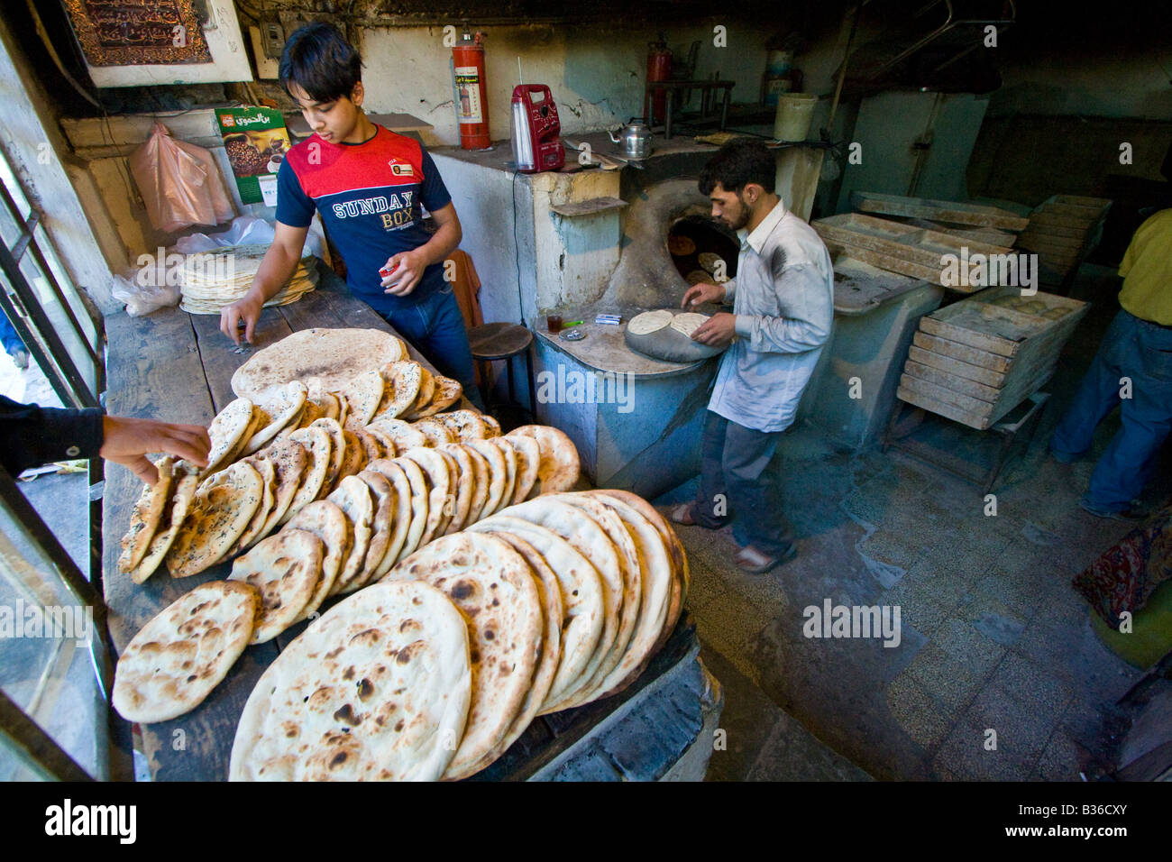 Bread Bakery in the Old City in Damascas Syria Stock Photo - Alamy