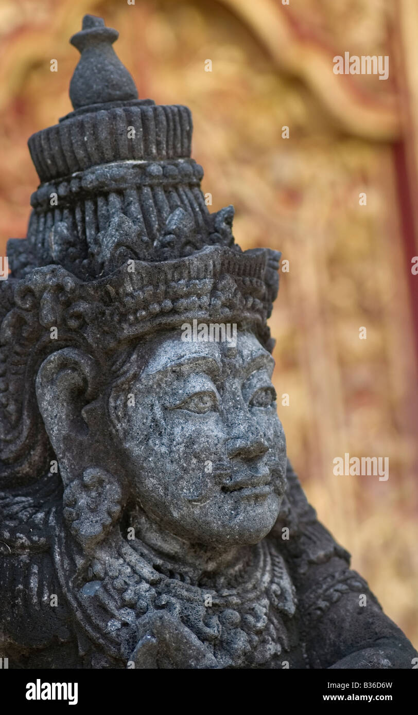 Guardian Stone Statue inside Temple Stock Photo - Alamy