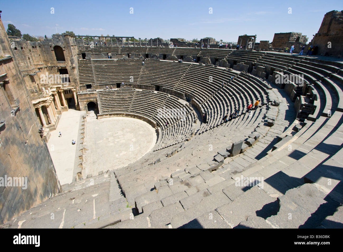 Roman Theater in Bosra Syria Stock Photo - Alamy