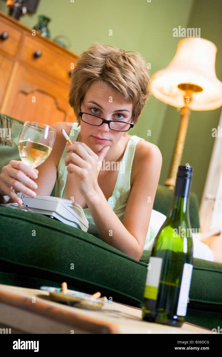 Smoking drinking home ashtray hi-res stock photography and images - Alamy