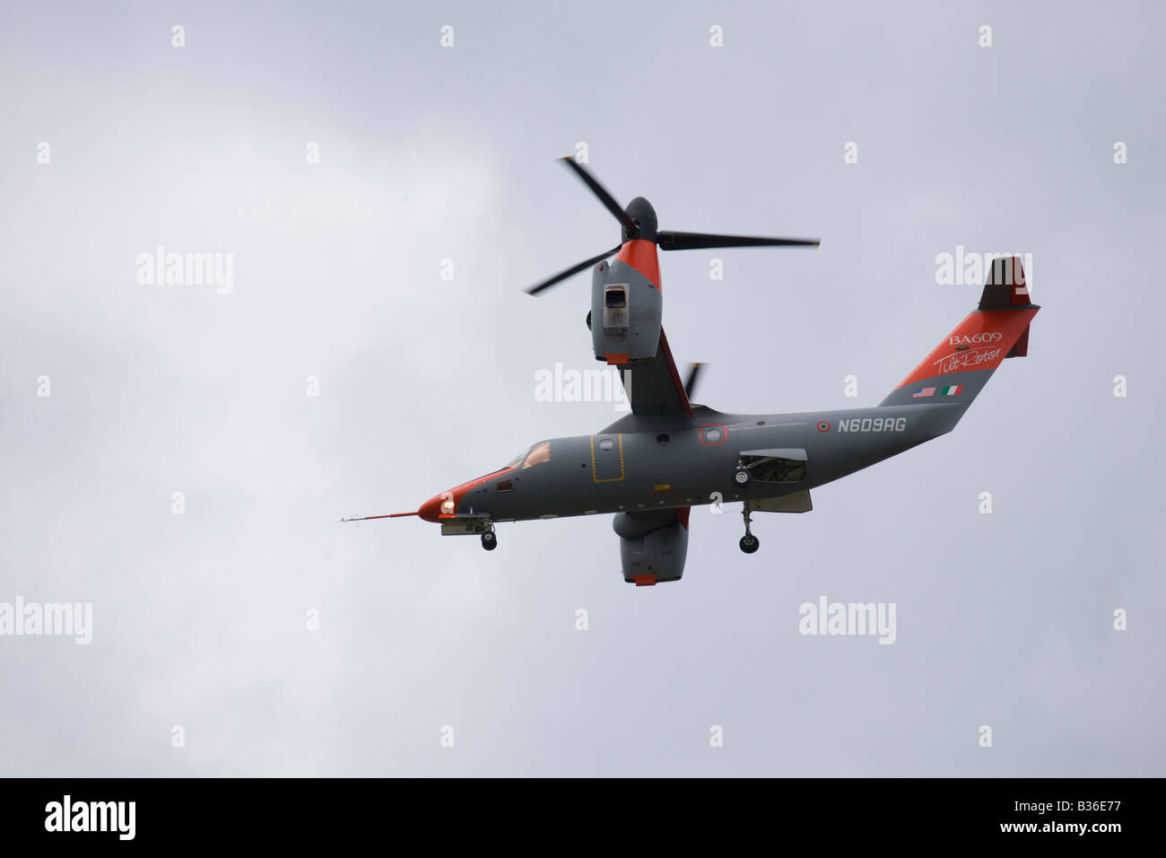 Bell Agusta BA 609 Tilt Rotor at Farnborough International Airshow July ...