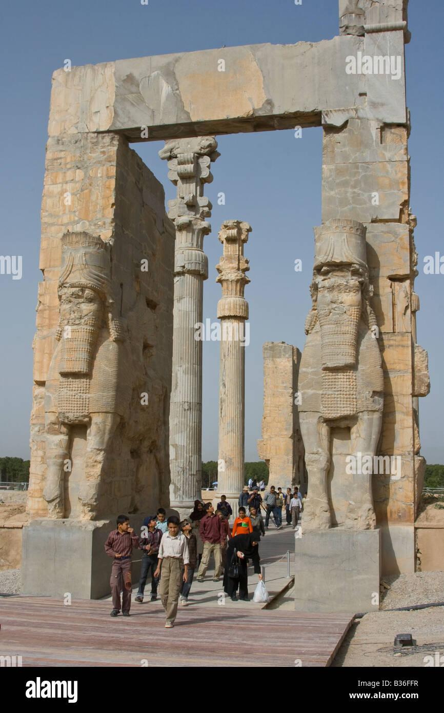 Gate of All Nations at Persepolis in Iran Stock Photo - Alamy