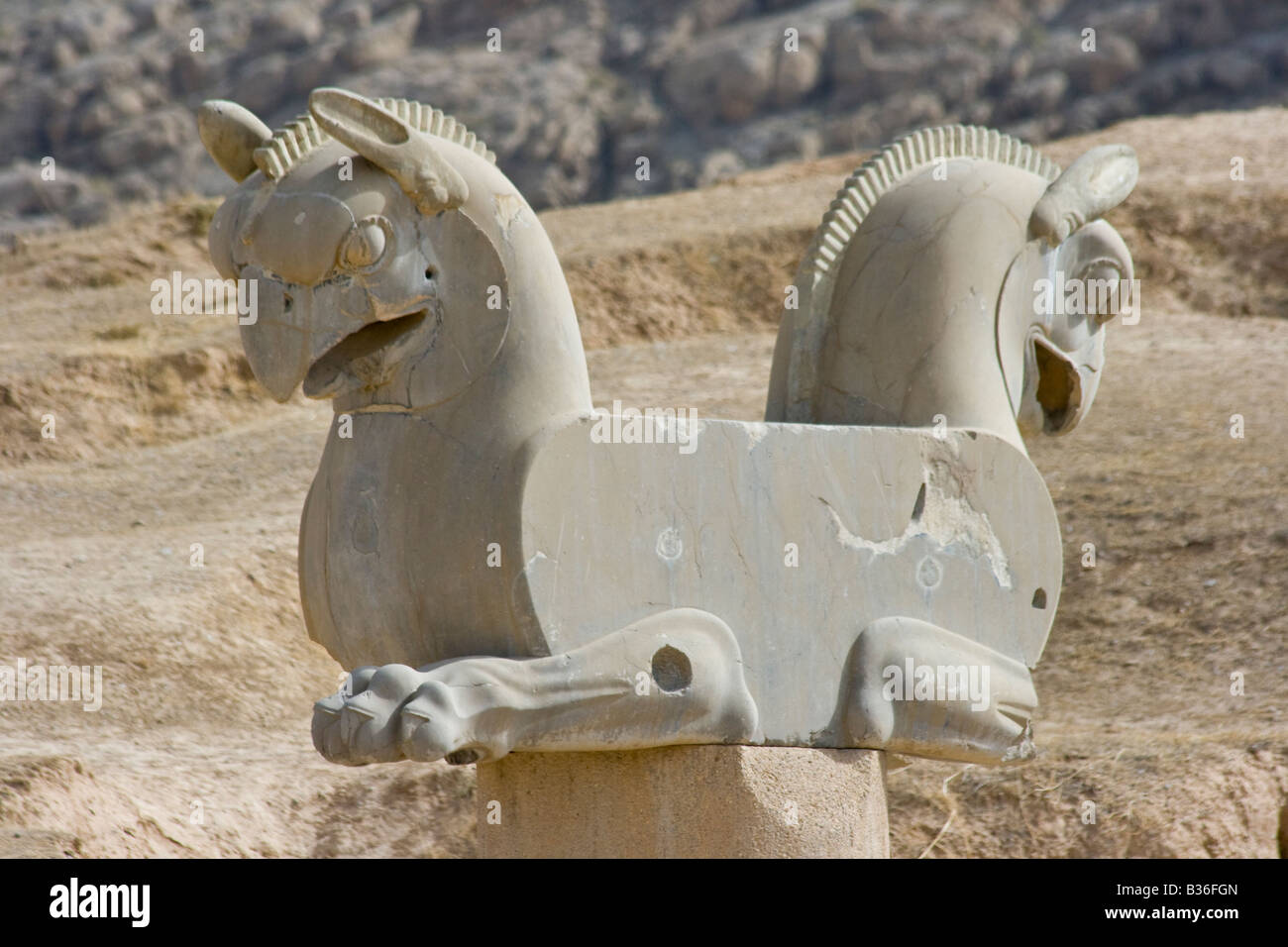 Statue of a Homa at the Ruins of Persepolis Stock Photo - Alamy