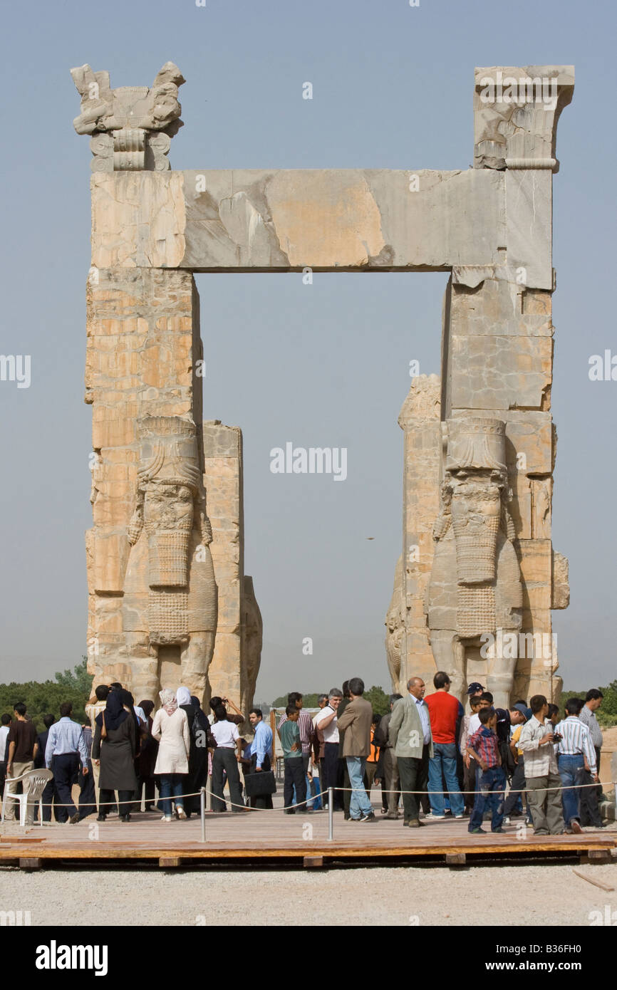 Gate of All Nations at Persepolis in Iran Stock Photo - Alamy