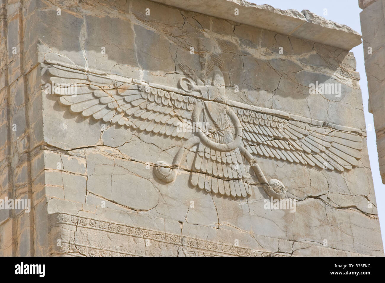 Carving of Zoroaster at the Ruins of Persepolis in Iran Stock Photo - Alamy