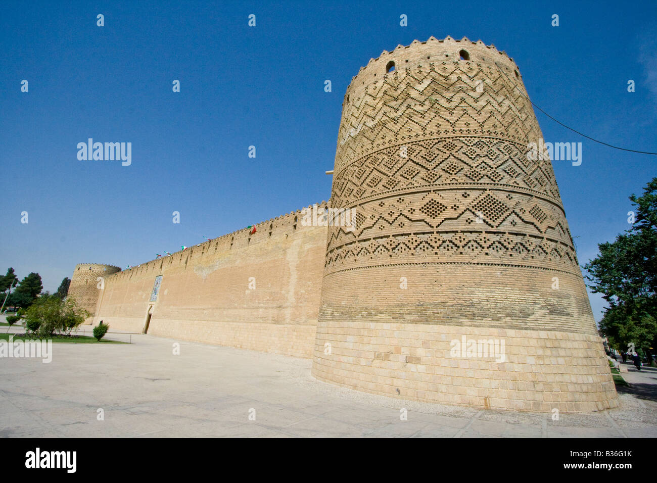 One of the Towers at the Arg in Shiraz Iran Stock Photo - Alamy