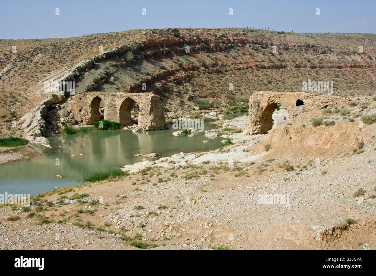 Sassanian Bridge near Firuzabad Iran Stock Photo - Alamy