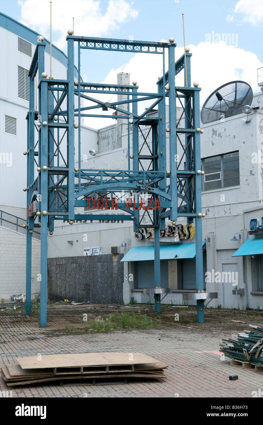 Detroit s Tiger Stadium being torn down on Monday July 14 2008 Stock ...