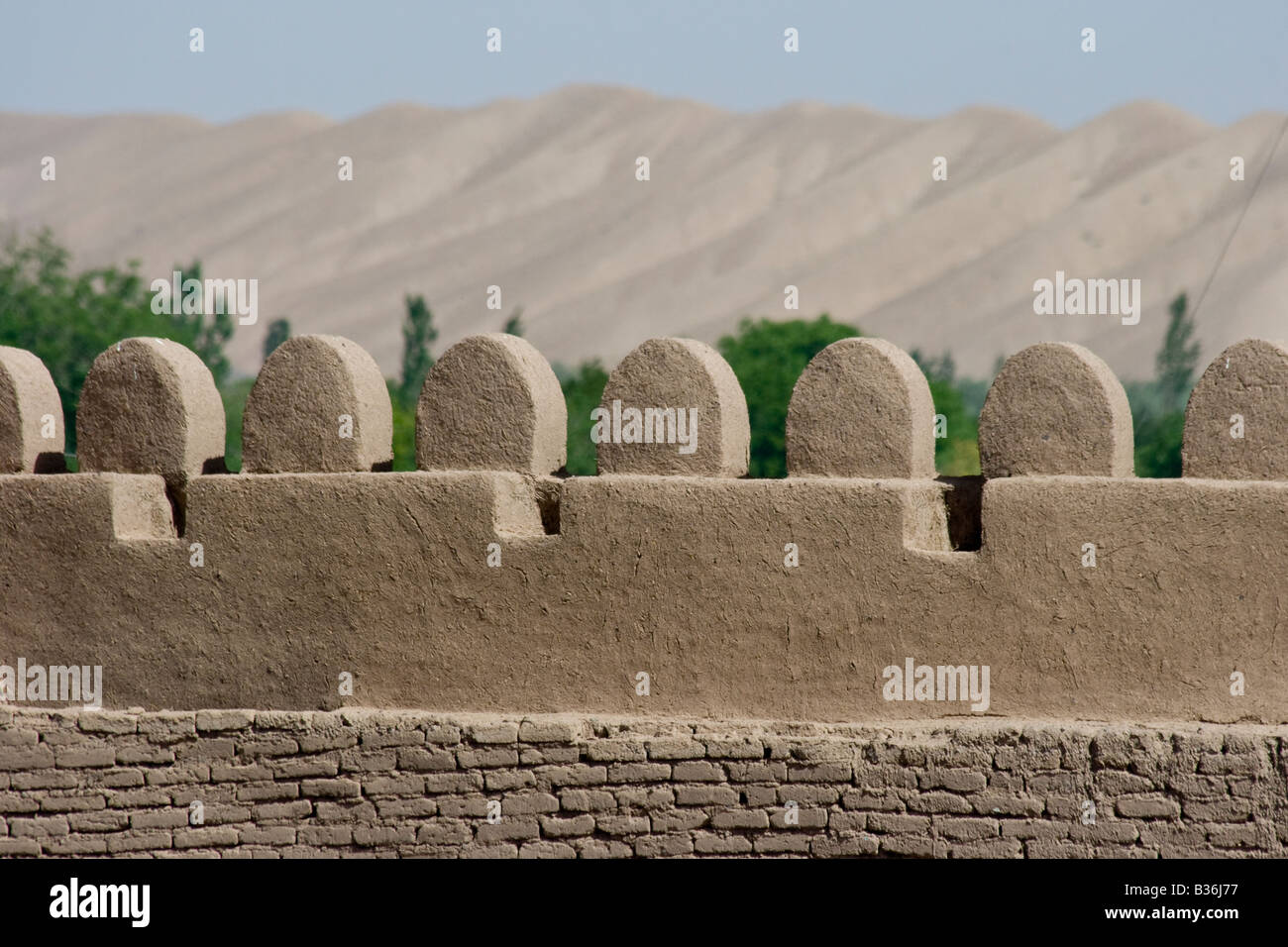 Rampart Walls at Arg E Rayen in Iran Stock Photo - Alamy