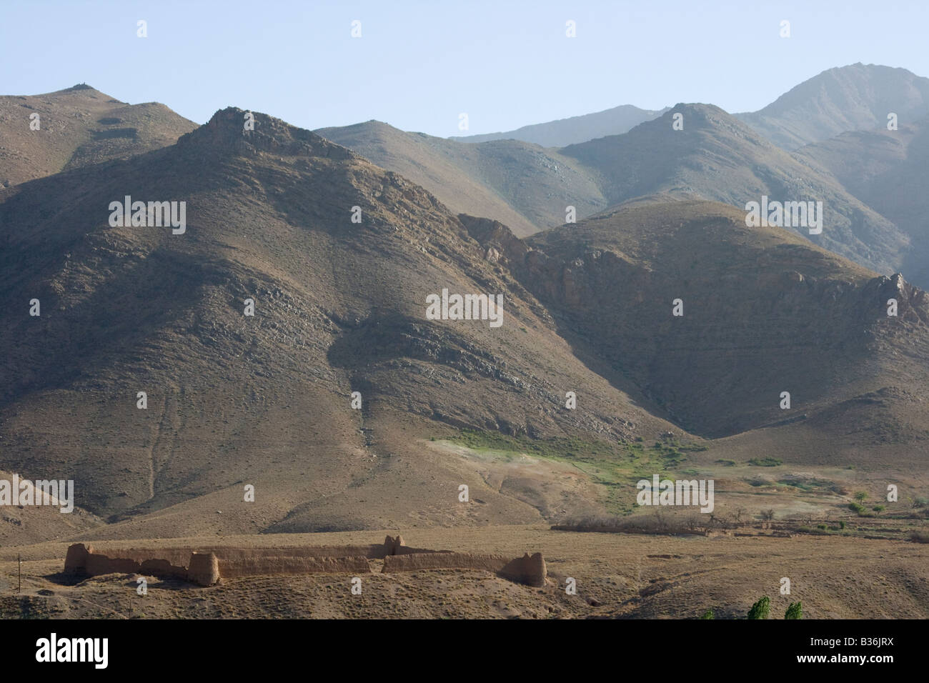 Fort at the Base of the Mountains in Abyaneh Iran Stock Photo - Alamy