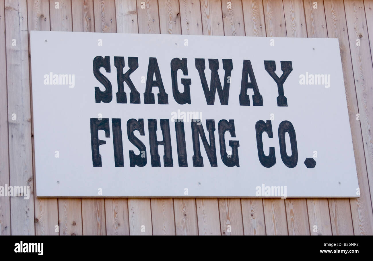 commercial sign - fishing company Stock Photo - Alamy