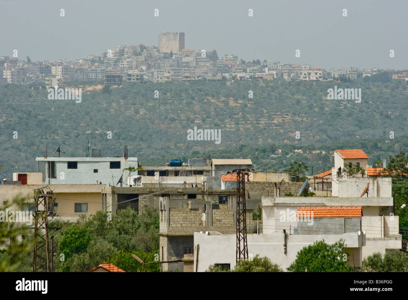 Chastel Blanc Crusader Castle in Safita Syria Stock Photo - Alamy