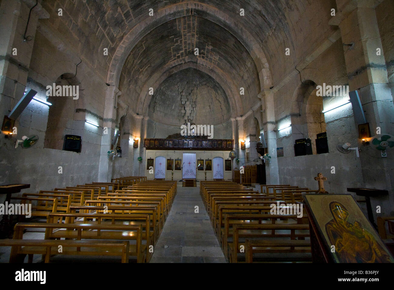 Chastel Blanc Crusader Castle in Safita Syria Stock Photo - Alamy