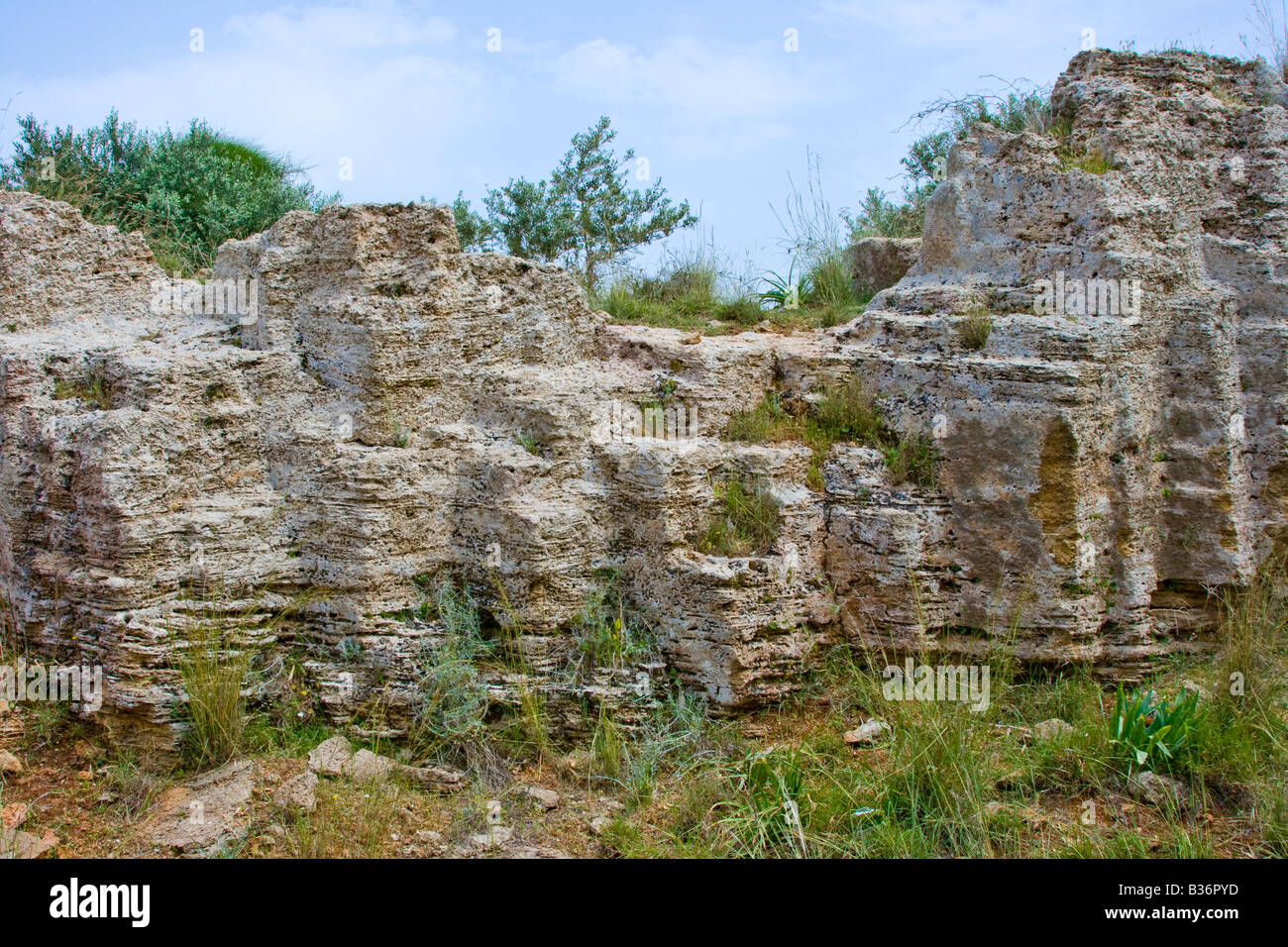 Ancient Stone Quarry at the Phoenician Ruins of Amrit near Tartous ...