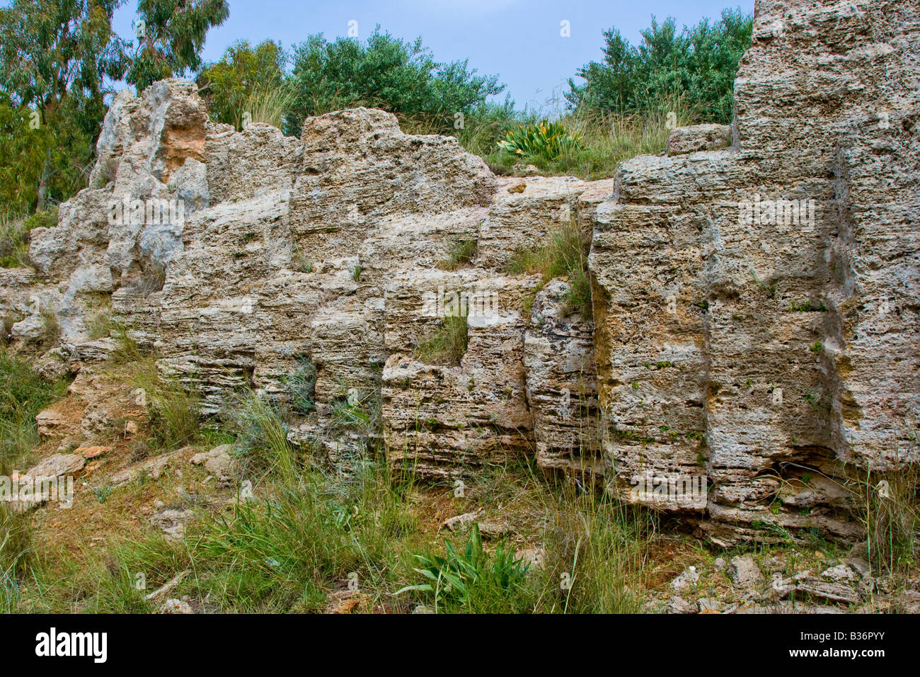 Ancient Stone Quarry at the Phoenician Ruins of Amrit near Tartous ...
