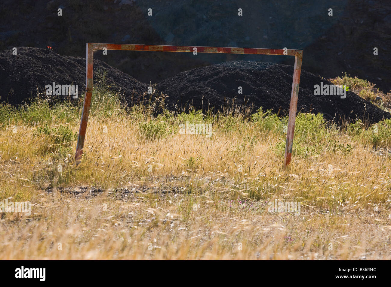 Rusty Football Goal High Resolution Stock Photography and Images - Alamy
