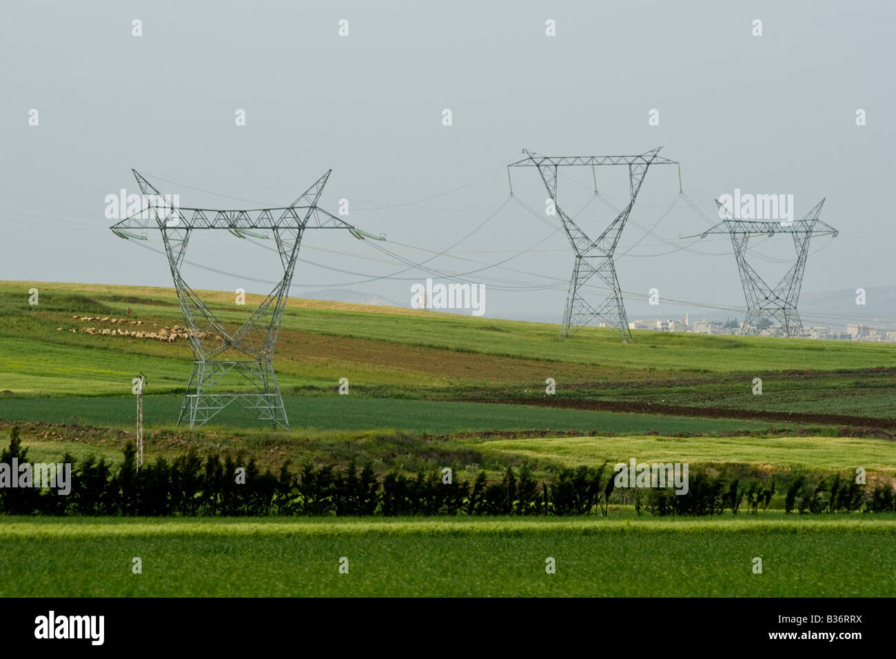 Rural power line hi-res stock photography and images - Alamy