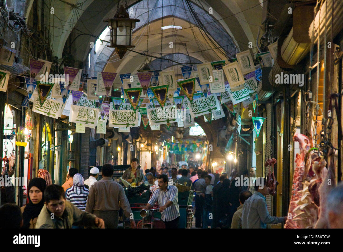Inside the Aleppo Souk in the Old City in Aleppo Syria Stock Photo - Alamy