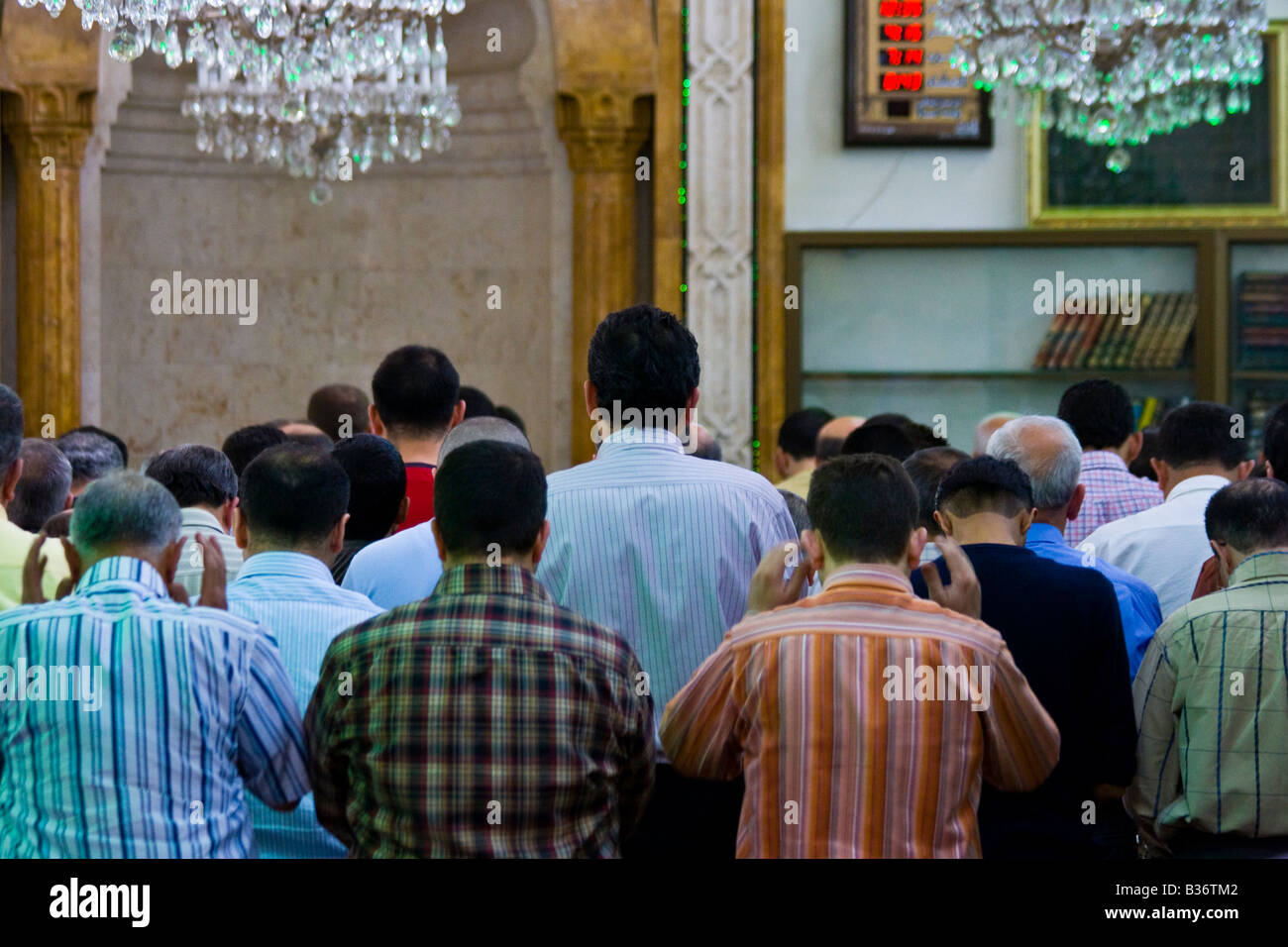 Call to Prayer in a Mosque in the Souk of the Old City in Aleppo Syria ...