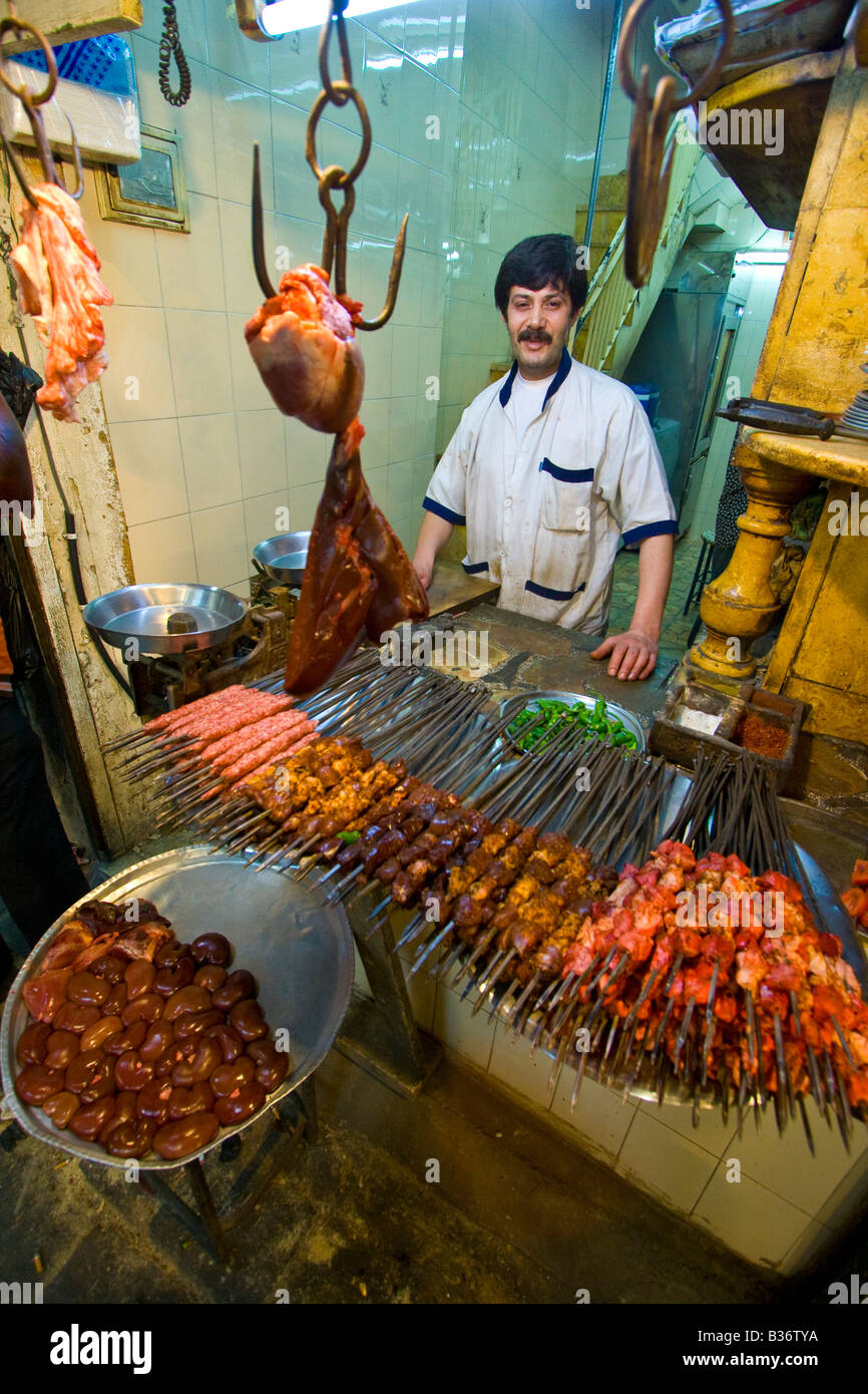 Old man selling meat hi-res stock photography and images - Alamy