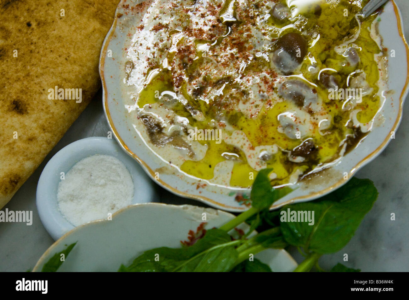 Foul Traditional Food Served in a Shop in the Souk in the Old City in ...