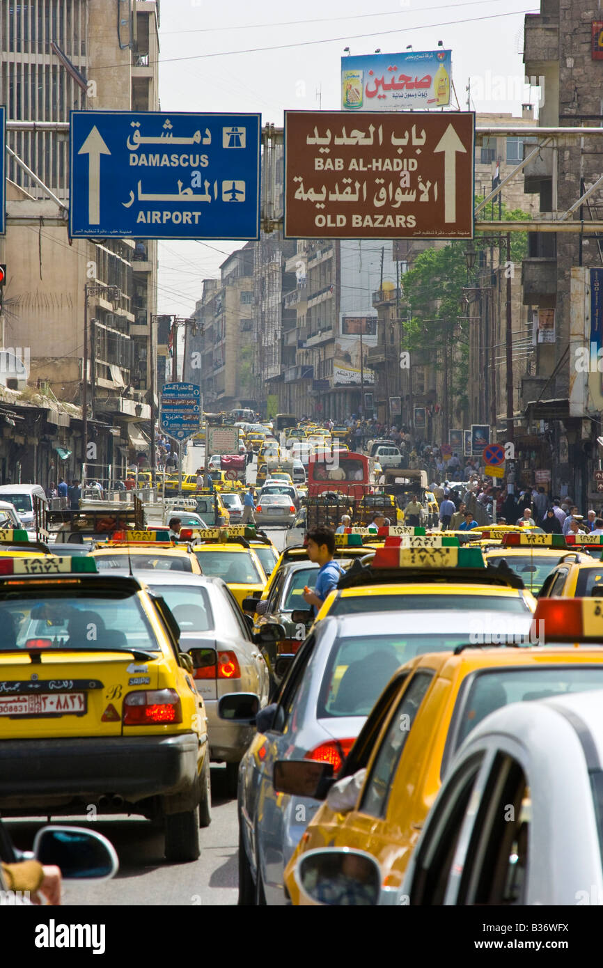 Busy Street in Aleppo Syria Stock Photo - Alamy