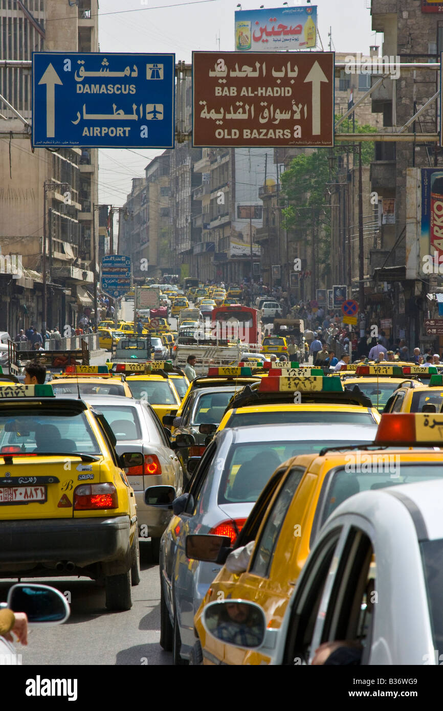 Busy Street in Aleppo Syria Stock Photo - Alamy