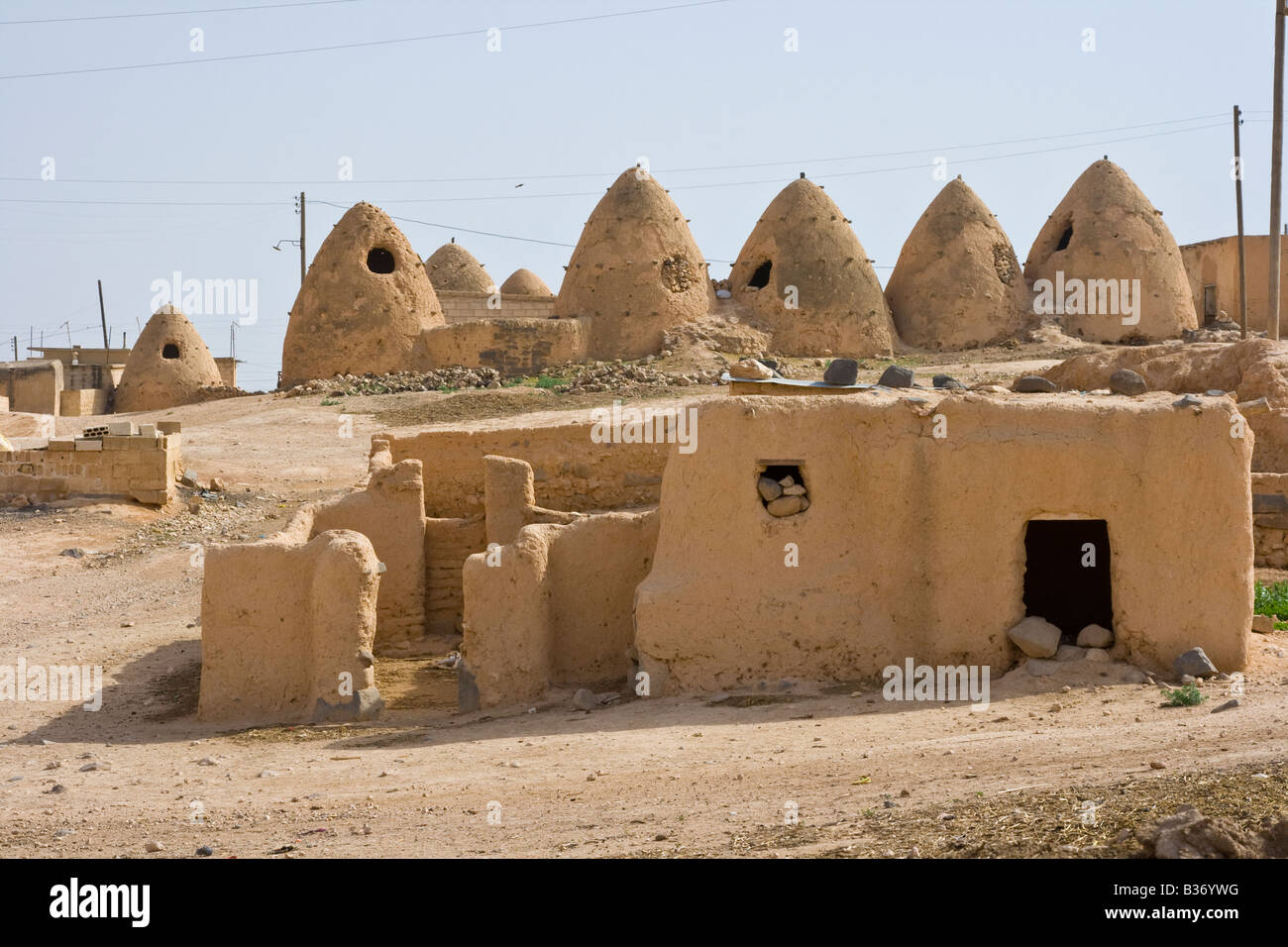 Ancient Beehive Houses in Jazeera Syria Stock Photo - Alamy