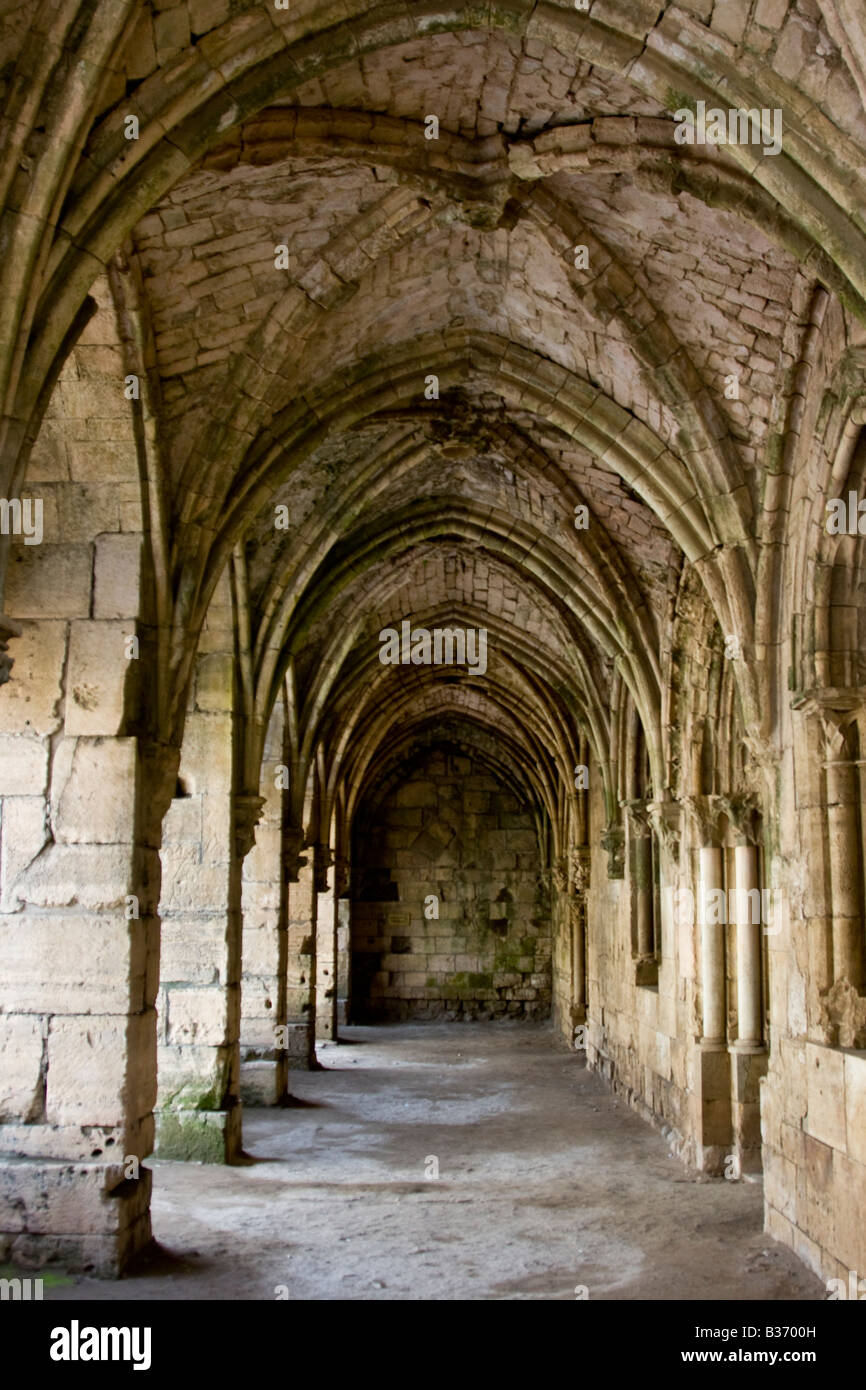 Vaulted Corridor inside Crak Des Chevaliers or Al Hosn Crusader Castle ...