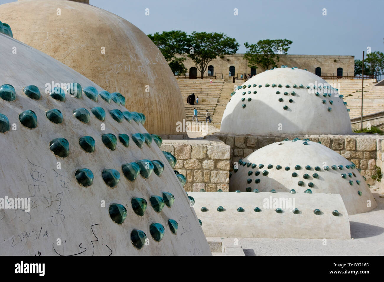 Hamam Domes on top of the Citadel in Aleppo Syria Stock Photo - Alamy