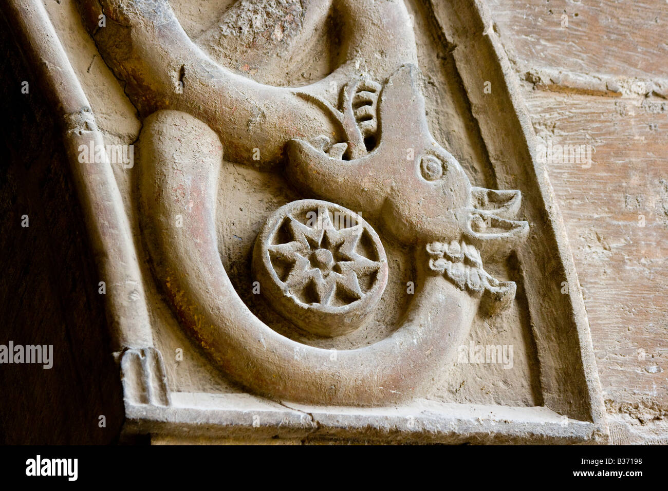 Carving Detail on the Entrance to the Citadel in Aleppo Syria Stock ...