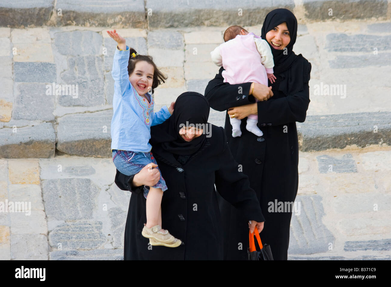 Muslim Family at the Citadel in Aleppo Syria Stock Photo - Alamy