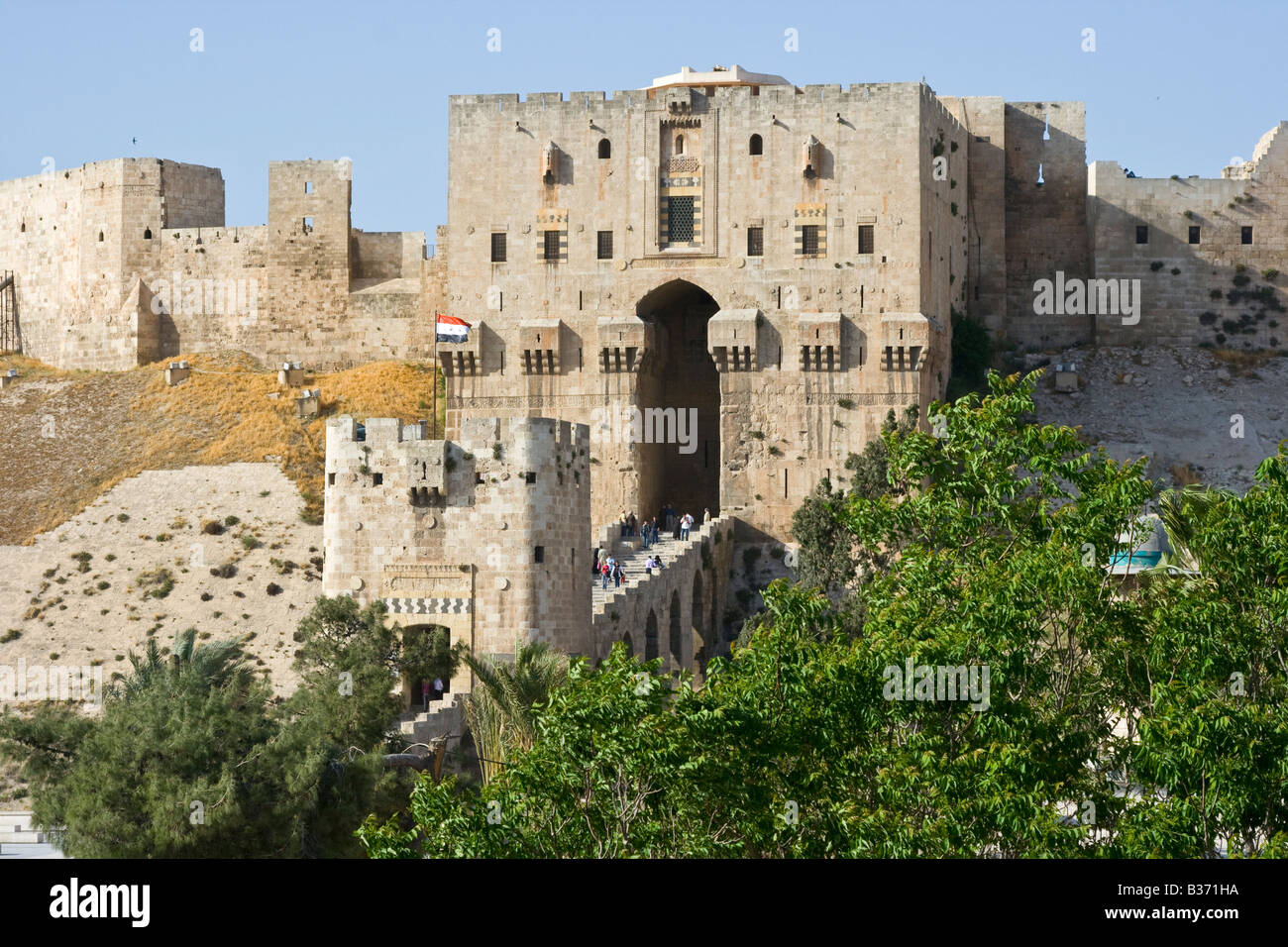The Citadel in Aleppo Syria Stock Photo - Alamy