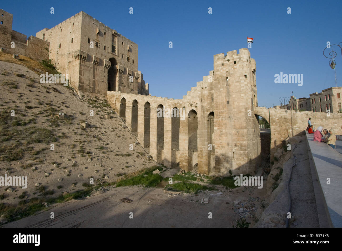 The Citadel in Aleppo Syria Stock Photo - Alamy