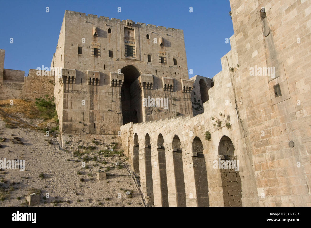The Citadel in Aleppo Syria Stock Photo - Alamy