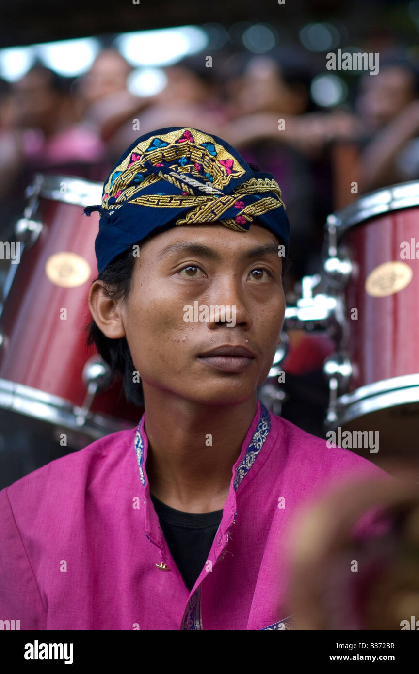 Portrait of a Balinese Musician Stock Photo - Alamy