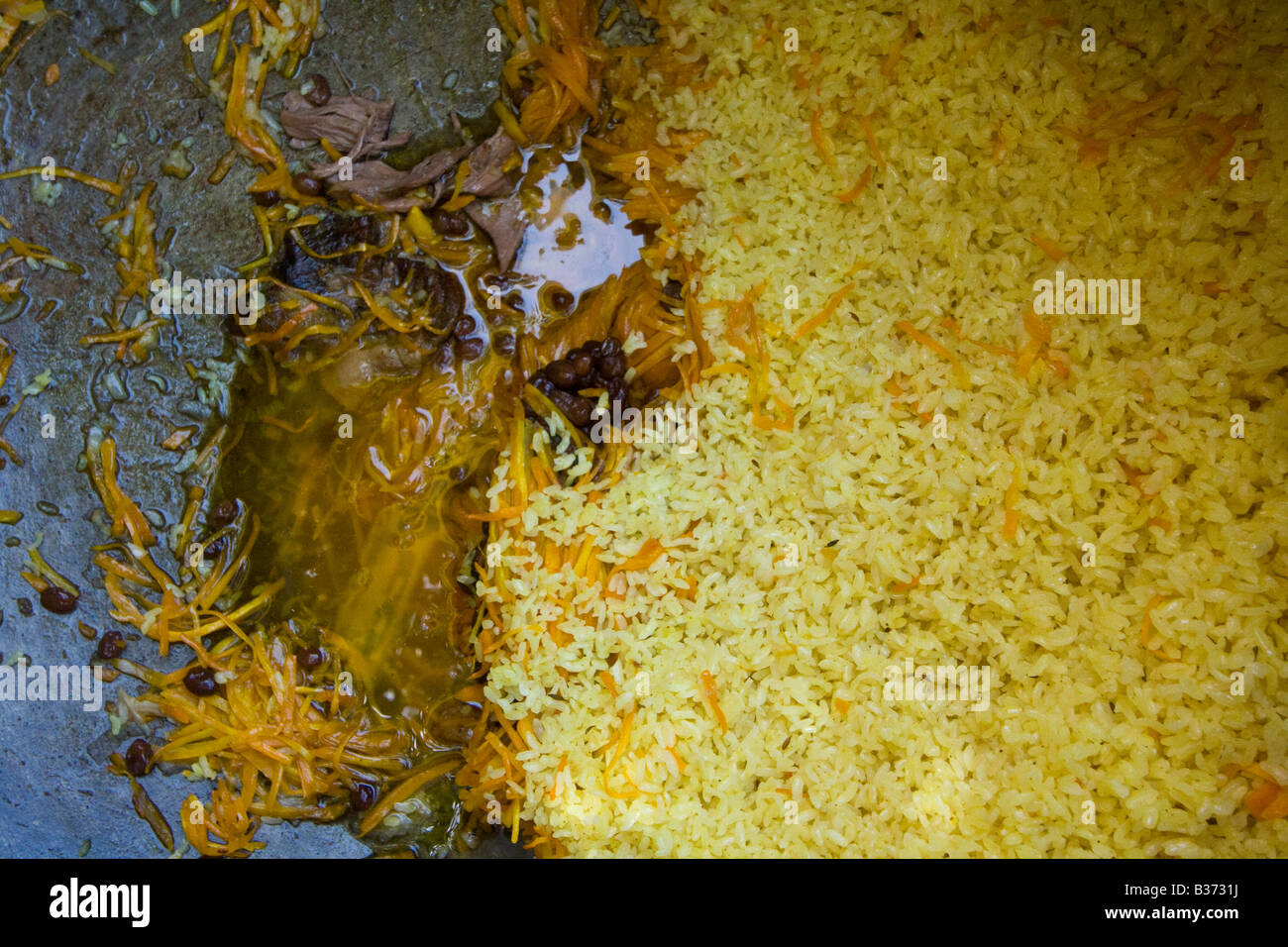 Cooking Plov at a Restaurant in Bukhara Uzbekistan Stock Photo - Alamy