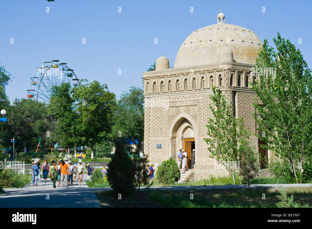 Ismail Samani Mausoleum in Bukhara Uzbekistan Stock Photo - Alamy