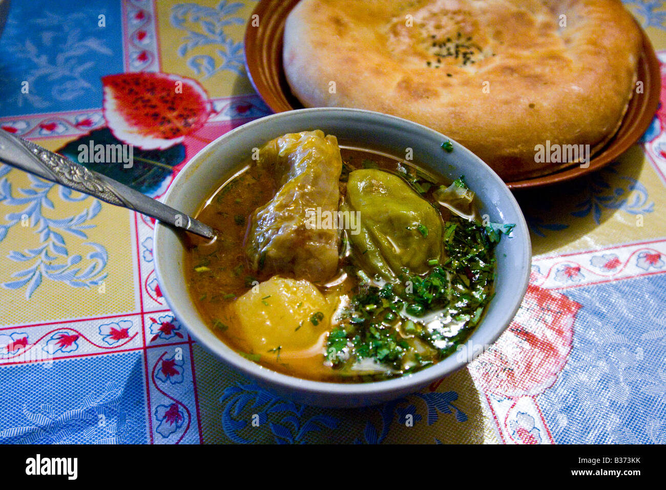 Stuffed Pepper Dolma at a Chaikhana in the Siab Market in Samarkand ...