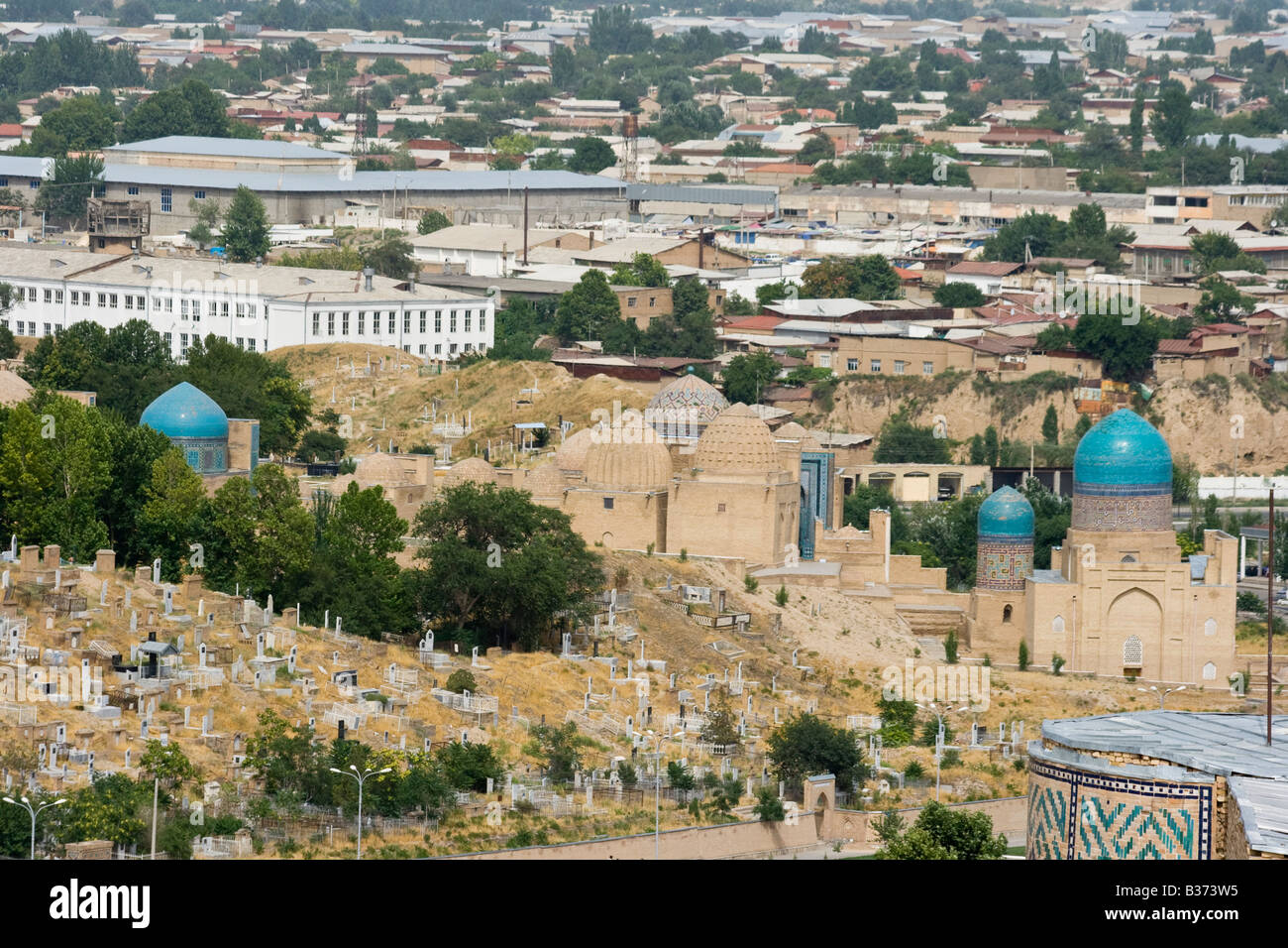 The Necropolis In Samarkan Uzbekistan Stock Photo - Alamy
