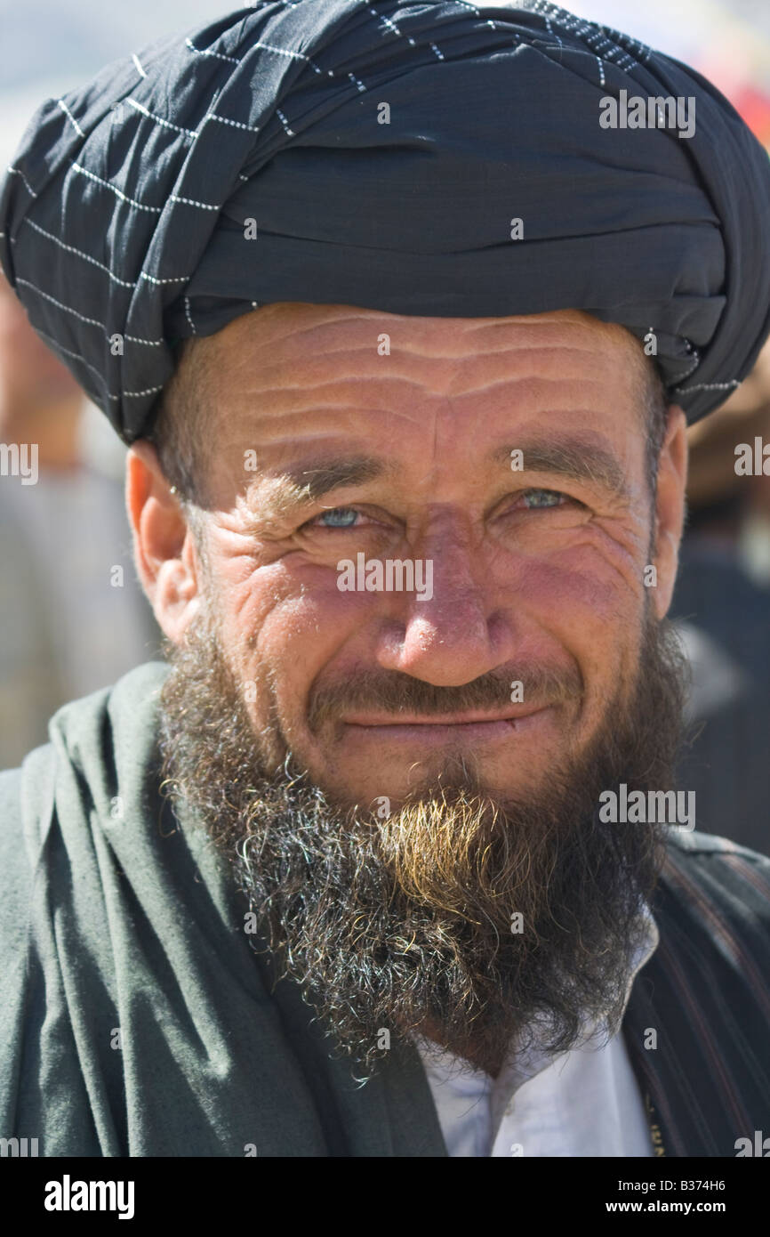Afghan Man at the Tajikistan Afghanistan Border Crossing Market Near ...