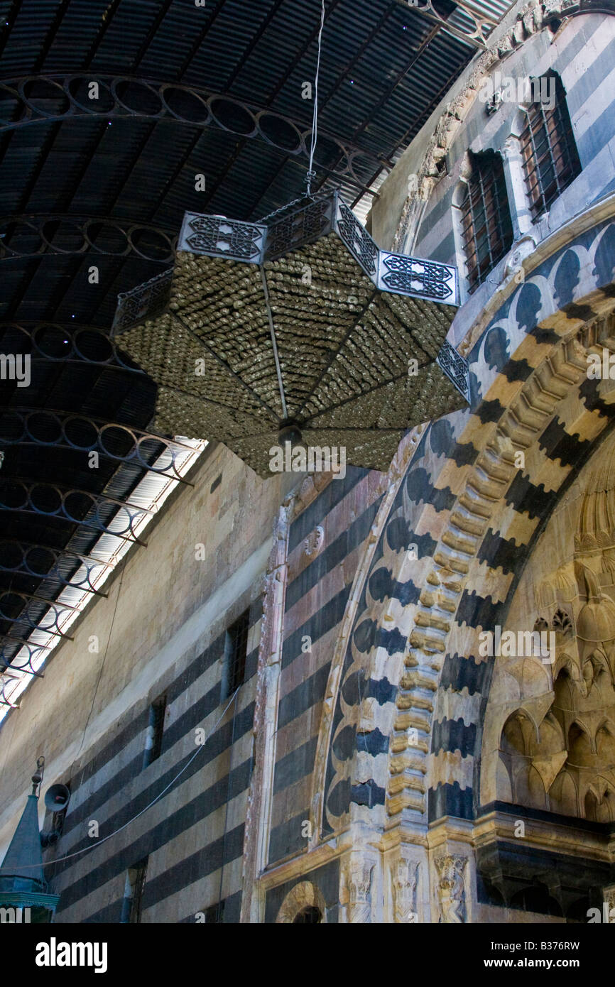 Old Lamp in front of Khan Assad Pasha Caravanserai in the Old City in ...