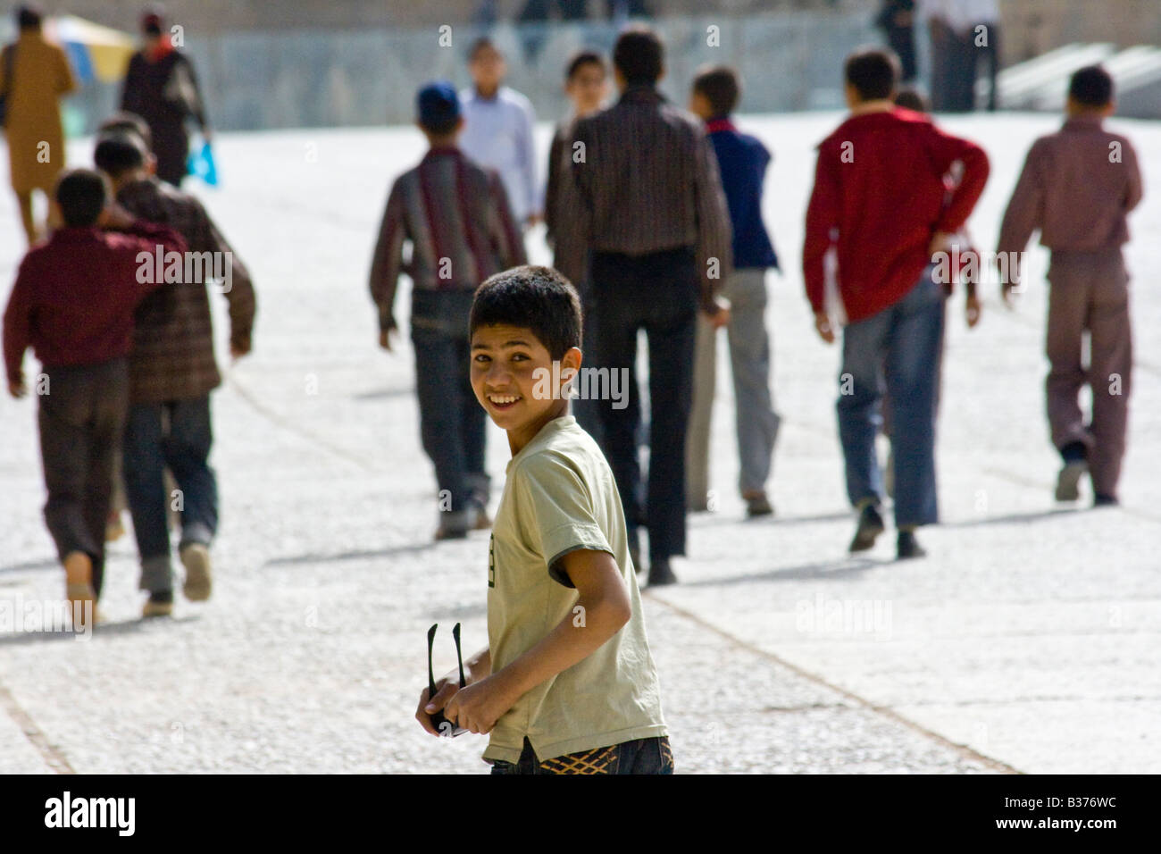 Iranian Boy at Persepolis in Iran Stock Photo - Alamy